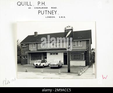Photograph of Quill Tavern , Putney (New), London. The main side of the ...