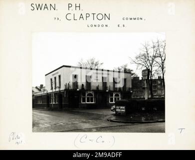 Photograph of Swan PH, Clapton, London. The main side of the print ...