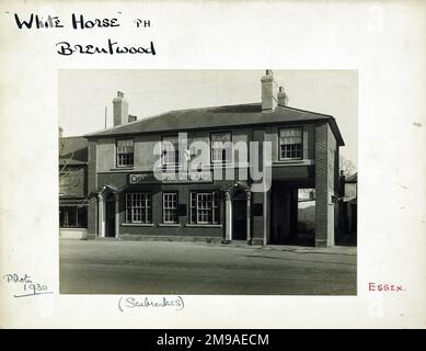 Photograph of White Horse PH, Brentwood, Essex. The main side of the ...