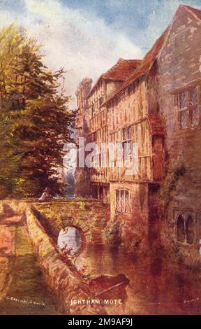 Ightham Mote medieval moated manor house, Mote Road, Ivy Hatch ...