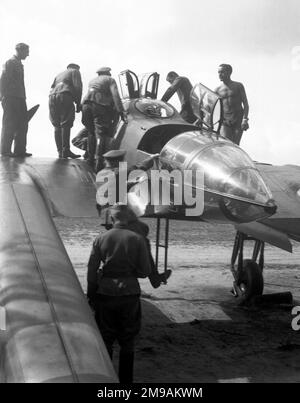 Luftwaffe - Focke-Wulf Fw 189 'Uhu'. An open house at an AufklarungsGeschwader, (Reconnaissance ...