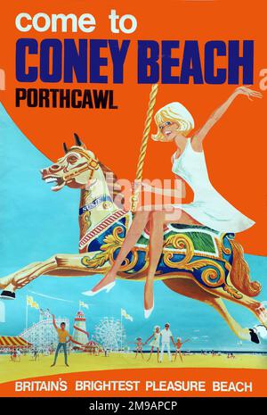 Colourful fun fair poster Stock Photo - Alamy