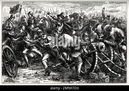 The Battle of Dunbar, 1650. 17th century plan by Payne Fisher ...