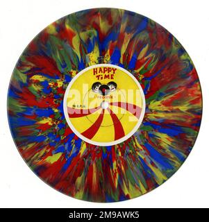 Rainbow design vinyl single record, side 1, Happy Time records, 78 rpm ...