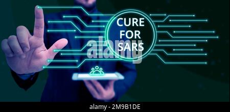 Conceptual display Cure For Sars. Word for Medical treatment over ...
