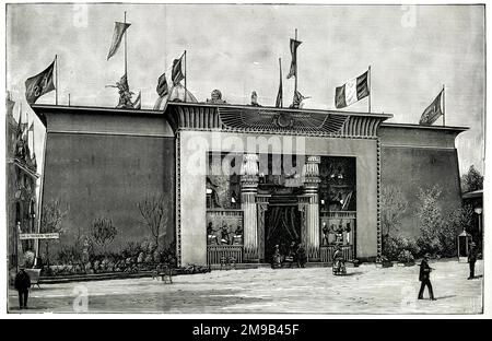 Pavilion of the Suez Canal Company, Paris Exposition, 1889 Stock Photo ...