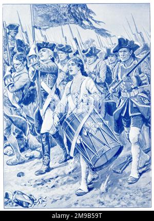 The Battle of Dettingen Stock Photo - Alamy