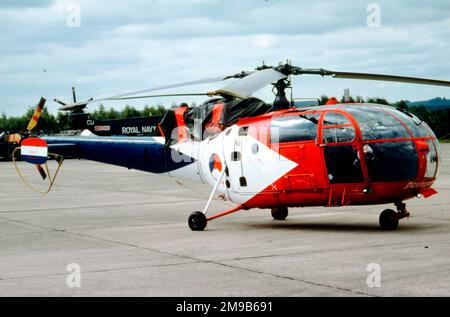 Royal Air Force Aérospatiale SA 330 Puma helicopter XW231 in tiger ...