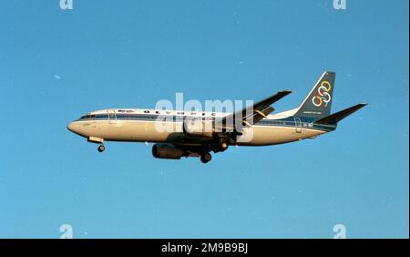 Boeing 737-484 SX-BKF (msn 25430, line Number 2174), of Olympic ...