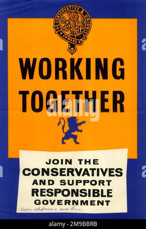 Join the Conservative Party - Campaign Poster Stock Photo - Alamy