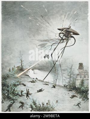 'War of the Worlds Martian fighting machine' sculpture, Church Street ...