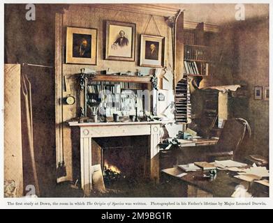 CHARLES DARWIN'S HOME The study in which he wrote 'On The Origin Of ...