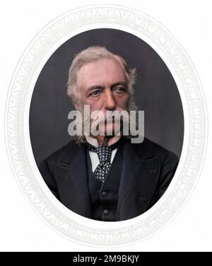 SIR DANIEL LYSONS (1816 - 1898), Military commander. Colourised version ...