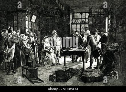 King Louis XVI and his family attempting to flee from Paris, 21 June ...