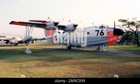 Shin Meiwa US-1A 9076 (msn 2006), on display at the Kanoya Naval Air ...