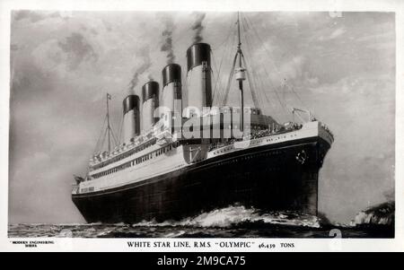 RMS Olympic was a transatlantic ocean liner, the lead ship of the White ...