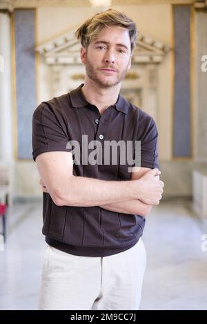 Actor Pablo Rivero poses during a portrait session at the Teatro de la ...