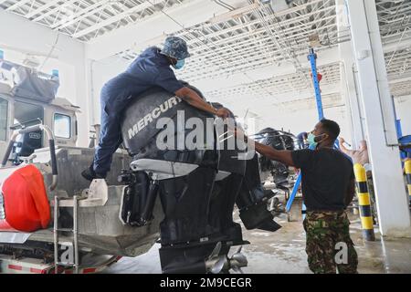 US Navy and partner nations perform maintenance training on Belizean ...