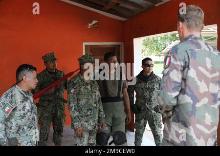 US Navy, French Navy, Belize Defence Force, and Mexican Marines perform ...