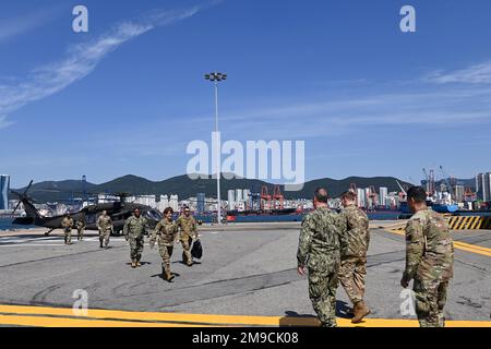 Fleet Master Chief Donald Myrick (far right), moderates a panel of ...