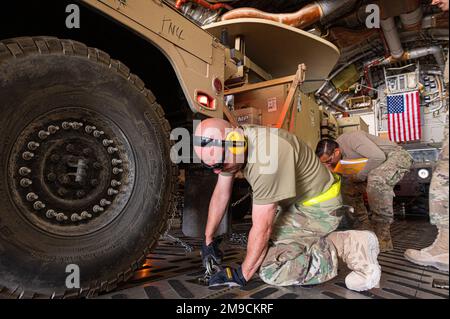 U.S. Air Force M1165A1 multi-purpose tactical wheeled vehicles from the ...