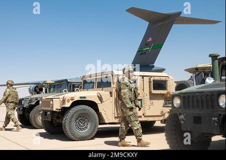 U.S. Air Force M1165A1 multi-purpose tactical wheeled vehicles from the ...