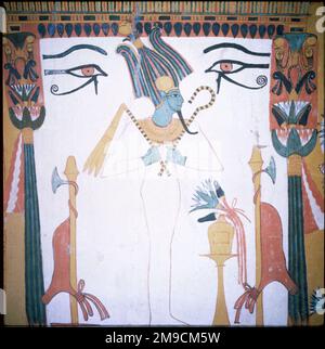 OSIRIS - Egyptian god of the underworld Wall painting in the tomb of ...