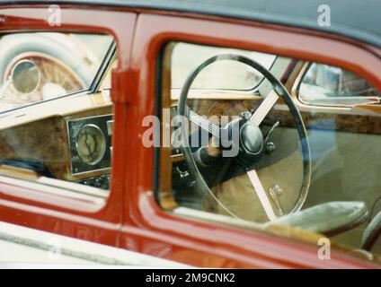 Interior of a 1950s car Stock Photo - Alamy