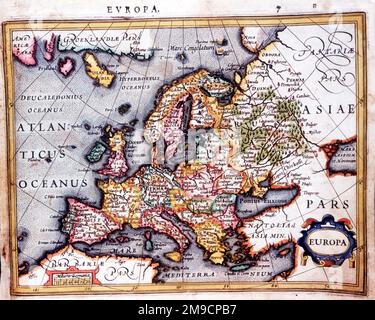 16th / 17th century Map of Europe Stock Photo - Alamy