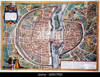 17th century Map of France Stock Photo - Alamy