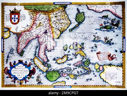 16th century Map of the East Indies Stock Photo - Alamy