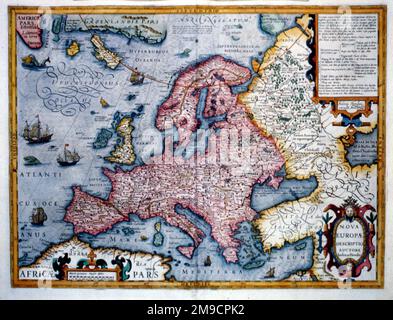 16th century Map of Europe Stock Photo - Alamy