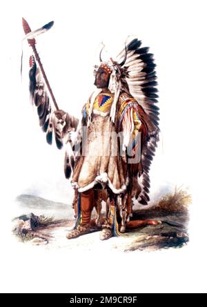 Mato-tope, Native American Mandan Indian Chief Stock Photo - Alamy