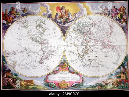18th century map of the World Stock Photo - Alamy
