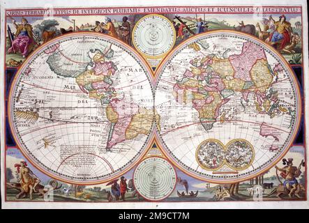 18th century map of the World Stock Photo - Alamy