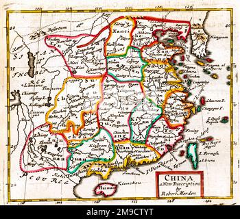 17th century Map of China Stock Photo - Alamy