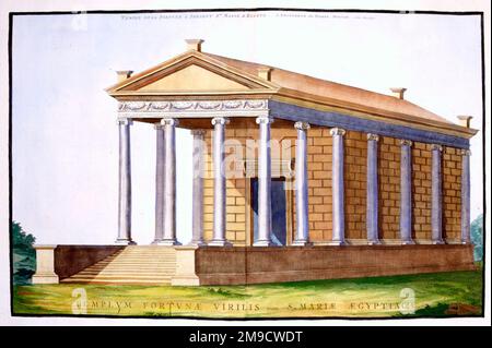 Temple of Portunus in Rome, Italy, Anonymous, 1851 - 1900 photograph ...