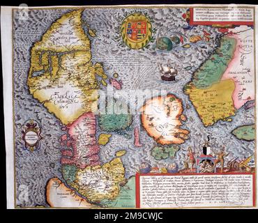 Map of Denmark Stock Photo - Alamy