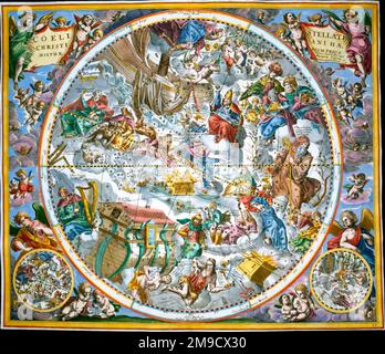 Celestial Star Map of Constellations based on Christian symbolism ...