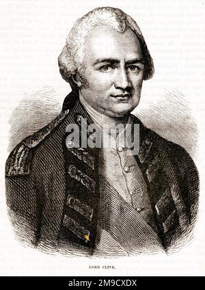 Robert Clive. Portrait of the 1st Baron Clive, commonly referred to as ...