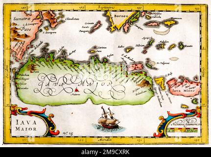Map of Java Island, Indonesia Stock Photo - Alamy