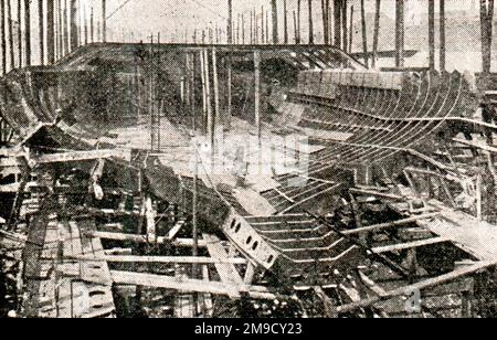 Shipbuilding - Kashima Japanese Katori class pre dreadnought battleship ...