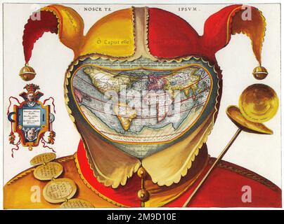 1590 map of the World Stock Photo - Alamy