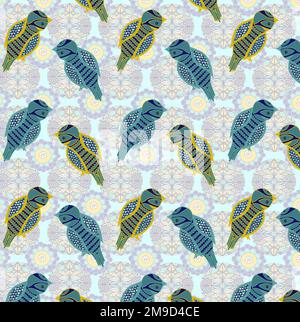 Birds repeating pattern Stock Photo - Alamy