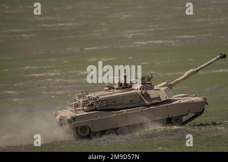 Abrams Tanks from A Company, 2-116th Combined Arms Battalion, 116th ...