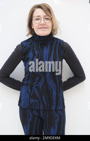 Actress Maria Pujalte poses during the portrait session in Madrid ...