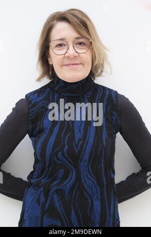 Actress Maria Pujalte poses during the portrait session in Madrid ...