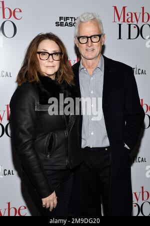 Talia Balsam, left, and John Slattery attend a special screening of ...