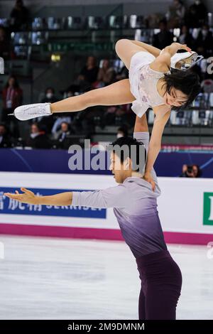 Riku Miura, Ryuichi Kihara (JPN) FIGURE SKATING - TEAM EVENT - PAIR ...
