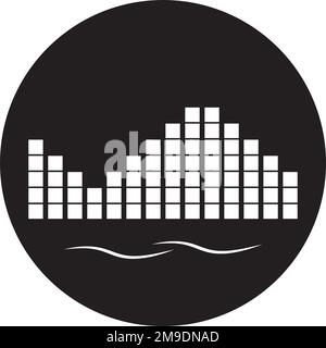 sound wave music logo vector template Stock Vector Image & Art - Alamy